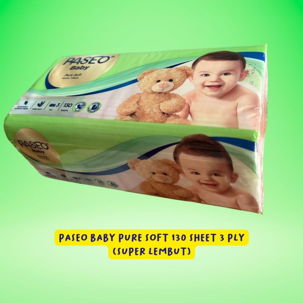 Paseo BABY Facial Tissue Pure Soft 3Ply 130s (SUPER Soft) | Shopee Malaysia