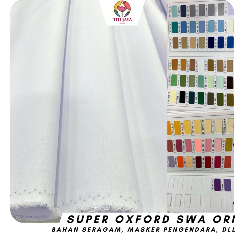 KATUN Super OXFORD GRADE A Cotton Fabric + School Uniform Top Material ...
