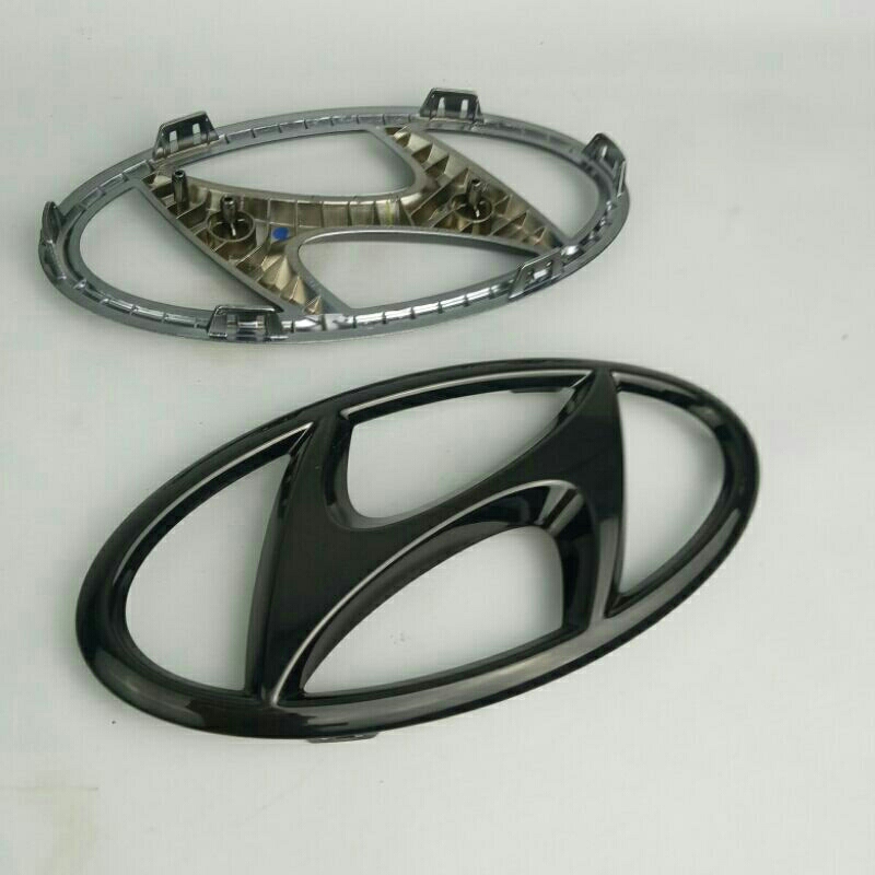 Original HYUNDAI LOGO EMBLEM ORIGINAL BLACK CHROME HYUNDAI LOGO EMBLEM ...