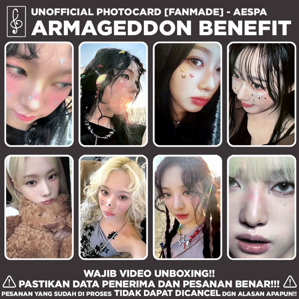 [AESPA] Armageddon (2) SUPERNOVA UNOFFICIAL PHOTOCARD | Shopee Malaysia