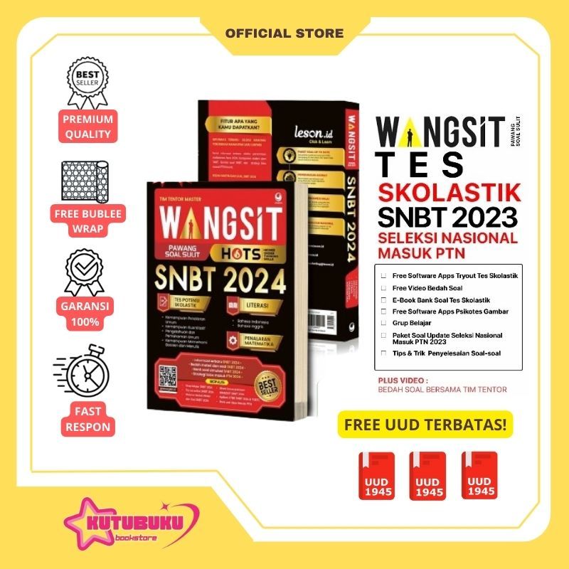 Wangsit SNBT 2024 Book+Bonus/Wangsit Handler SNBT 2024 Scholastic ...