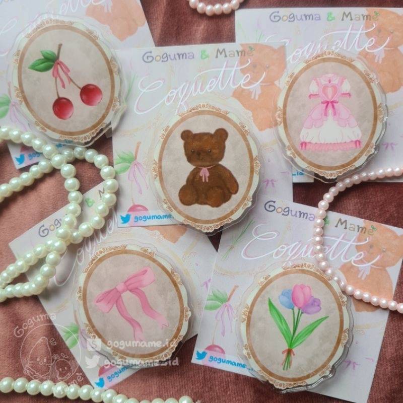 Gogumame Coquette Popsocket Acrylic 3mm Aesthetic Aesthetic Y2K Girl ...