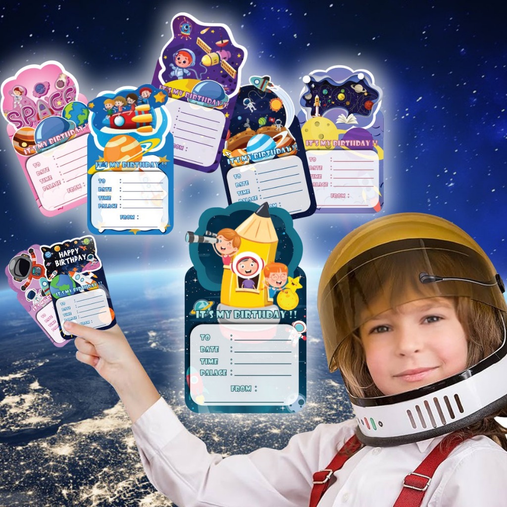 YMK Astronaut| Invitation Cards (1 Bal 50 Pack) | Shopee Malaysia
