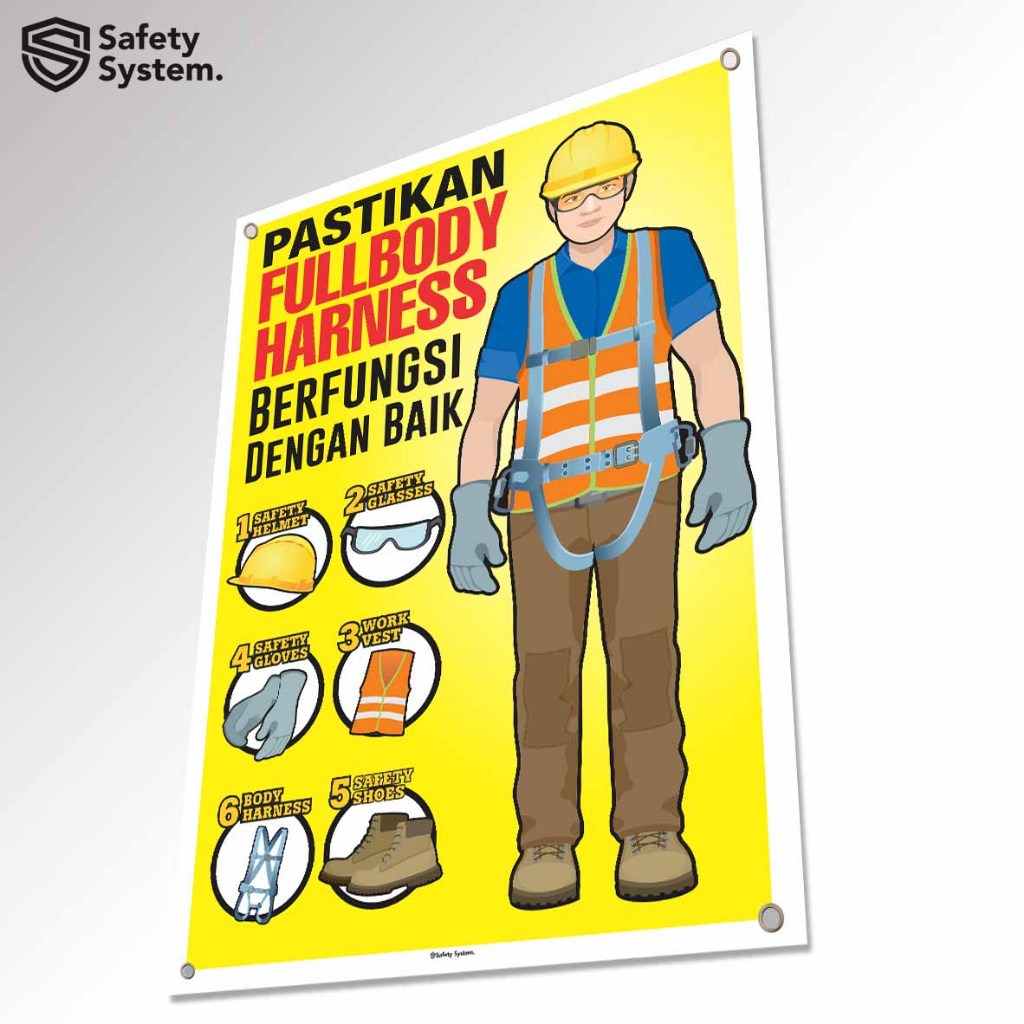 K3 Safety Banner Banner Make Sure fullbody harness Works Well | Shopee ...