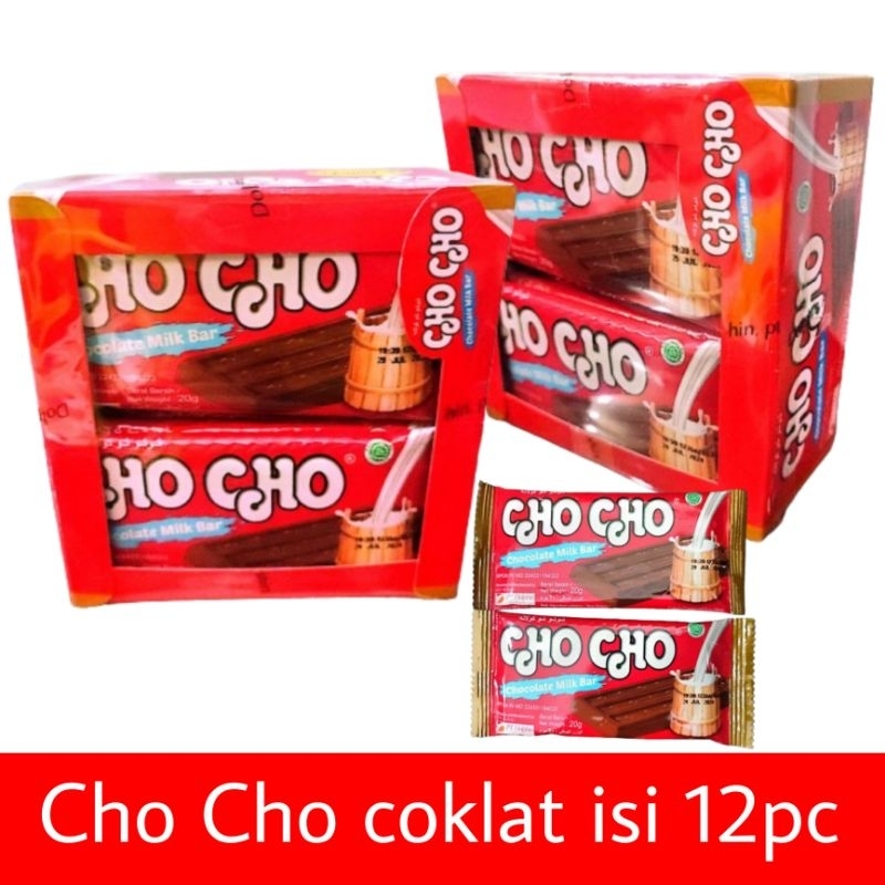 Cho cho Chocolate compound Milk Contents 12 Pieces | Shopee Malaysia