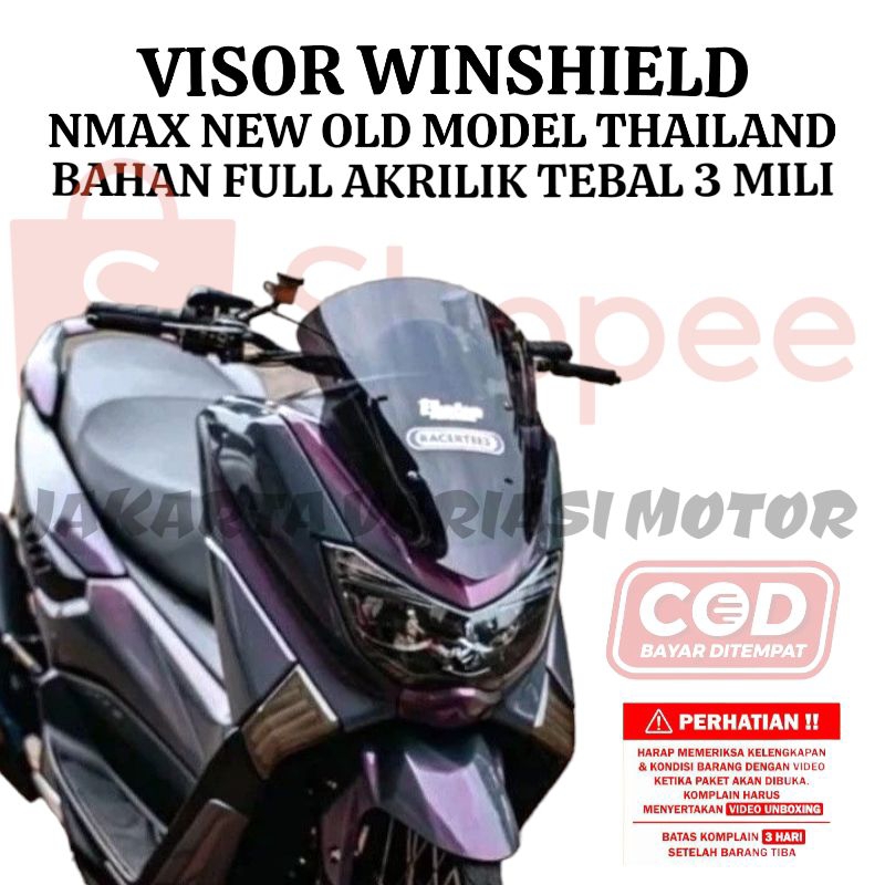 Visor Variation yamaha nmax old nmax new Material Acrilil 3 Milli model ...