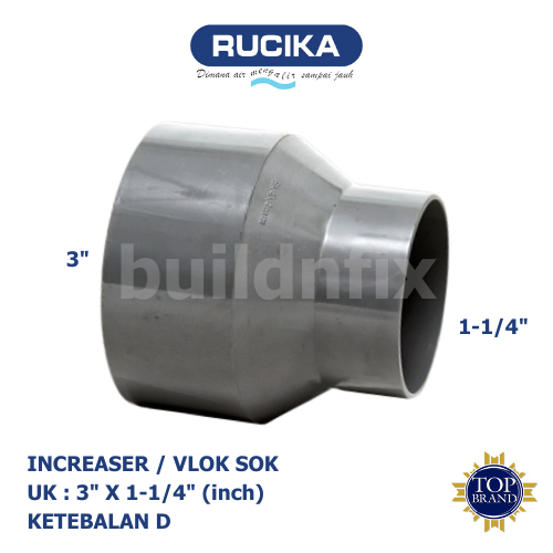 Rucika INCREASER / VLOK SOK PVC 3" X 1-1/4" D (THIN) | Shopee Malaysia