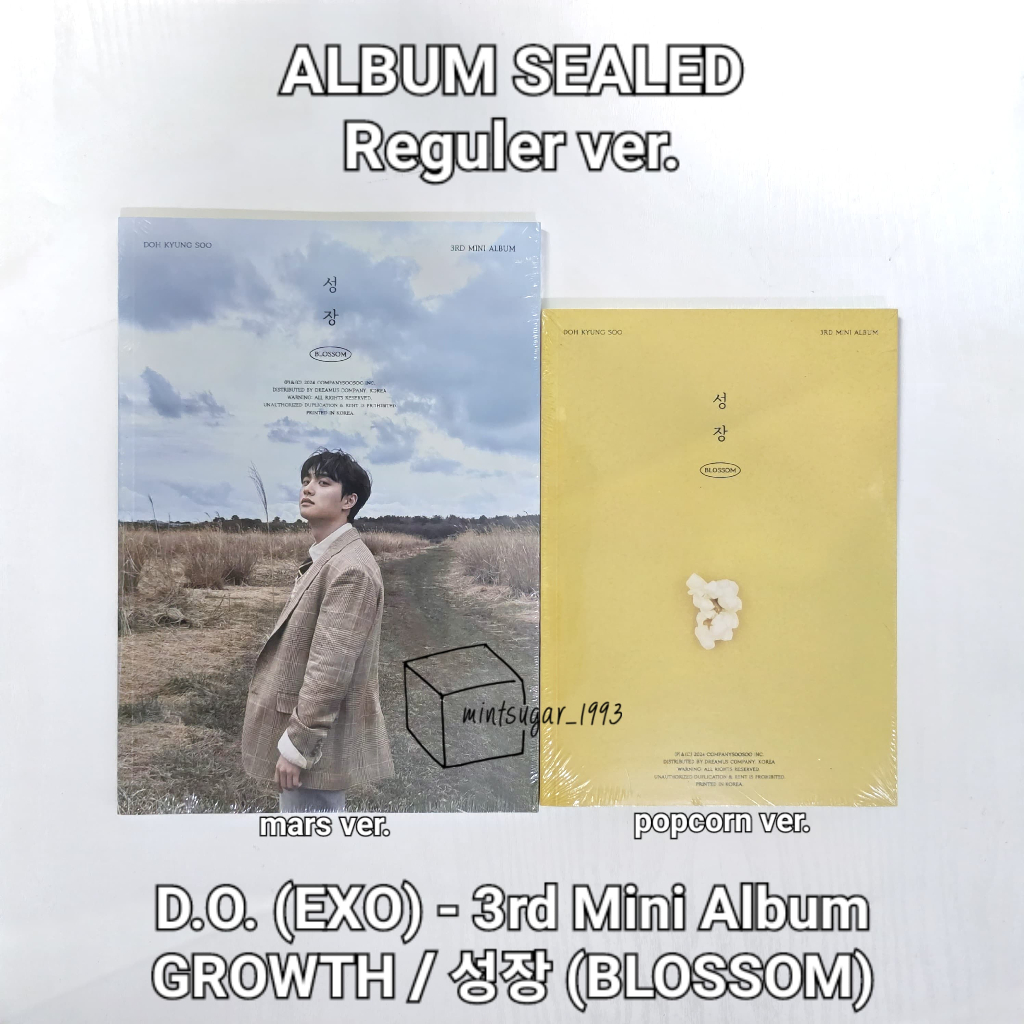 DO- 3rd Mini Album [ BLOSSOM ] [ MARS ver | POPCORN ver ] ( Do / Doh Kyungsoo / Do Kyungsoo ...