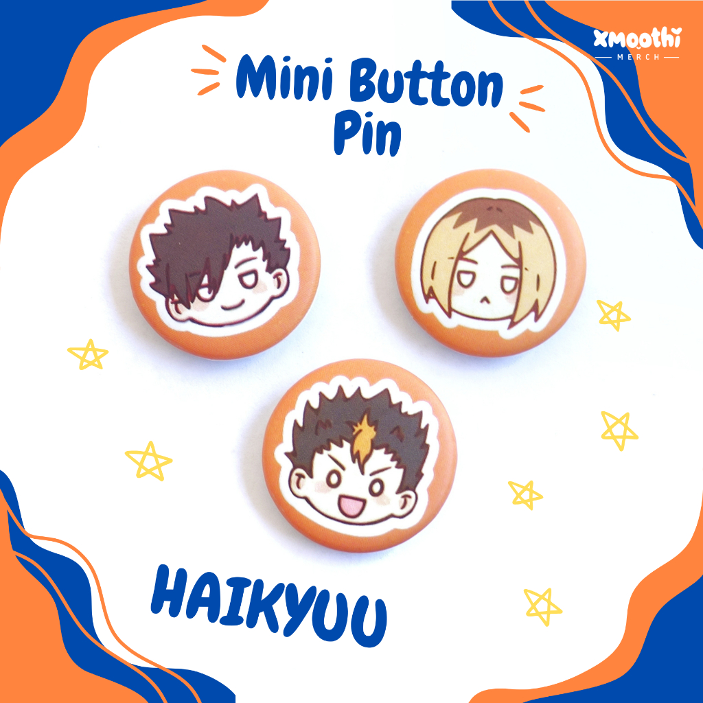 Haikyuu BUTTON PIN - HAIKYUU KENMA KUROO NISHINOYA BROS - ANIME ...