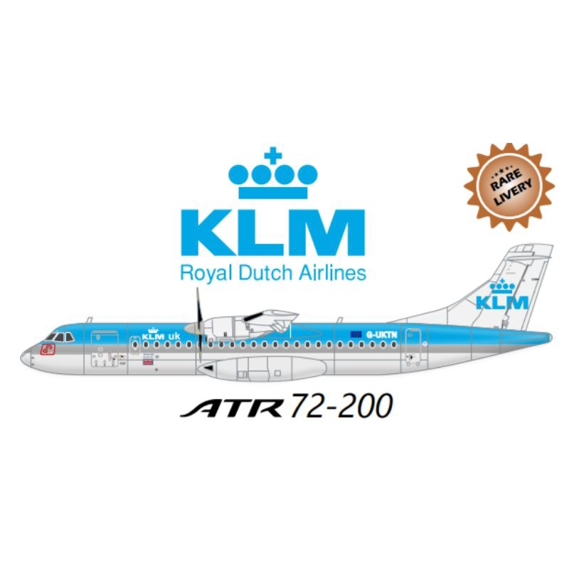 KLM Atr 72-200 aircraft papercraft pattern sheet (2OP-Aa17) | Shopee ...
