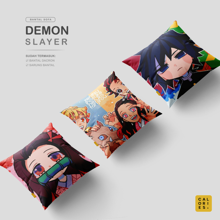 Sofa Pillow Anime Demon slayer Nezuko Tanjiro Zenitsu giyu inosuke ...