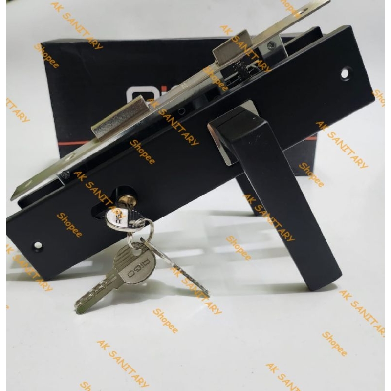 HITAM BLACK AIGO Large Door Lock Handle - 25cm AIGO BLACK Large Door ...
