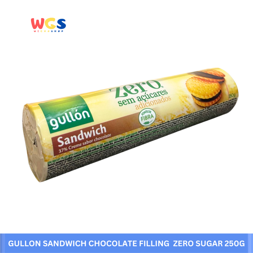 Gullon Sandwich Chocolate Filling Zero No Sugar Added 250g - Sandwich ...