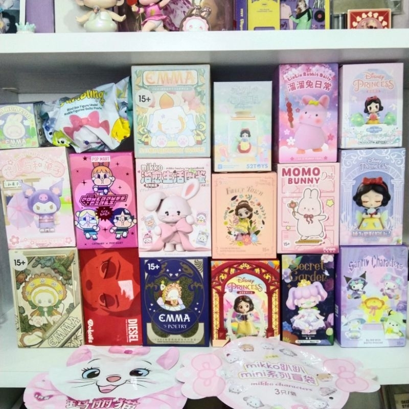 Miniso BLINDBOX BLIND BOX Bean PPG POWERPUFF GIRLS DISNEY PRINCESS ...