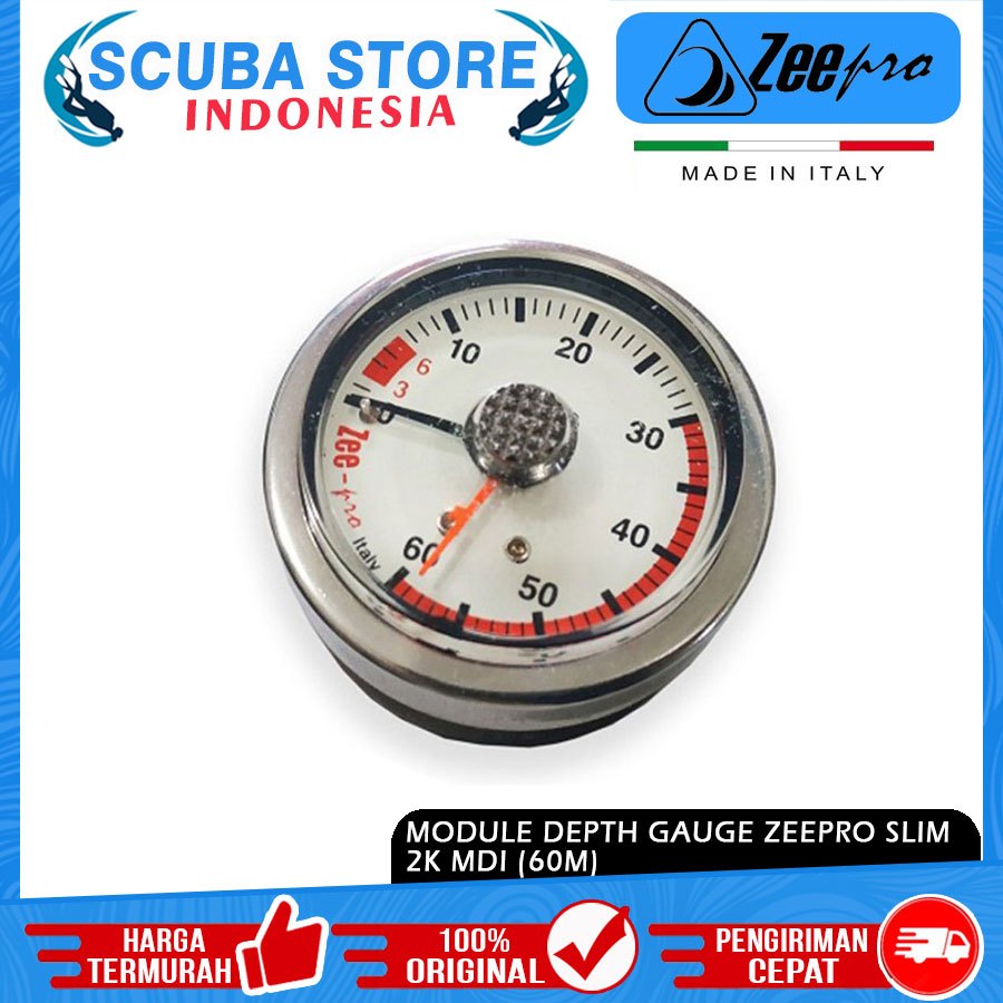 Module Gauge Zeepro Slim 2K MDI 60m Depth Pressure Scuba Diving Depth ...