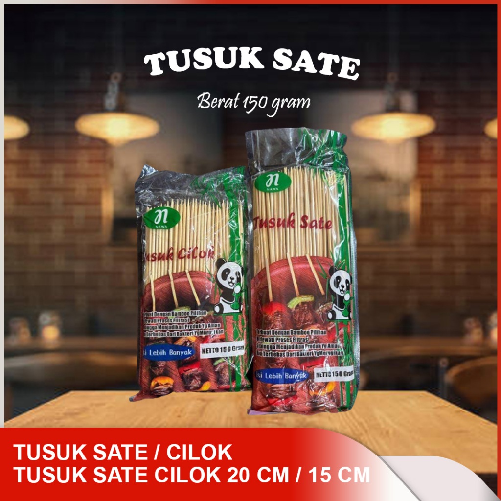 Sate Skewer Cilok Skewer Bamboo Cap Panda | Shopee Malaysia