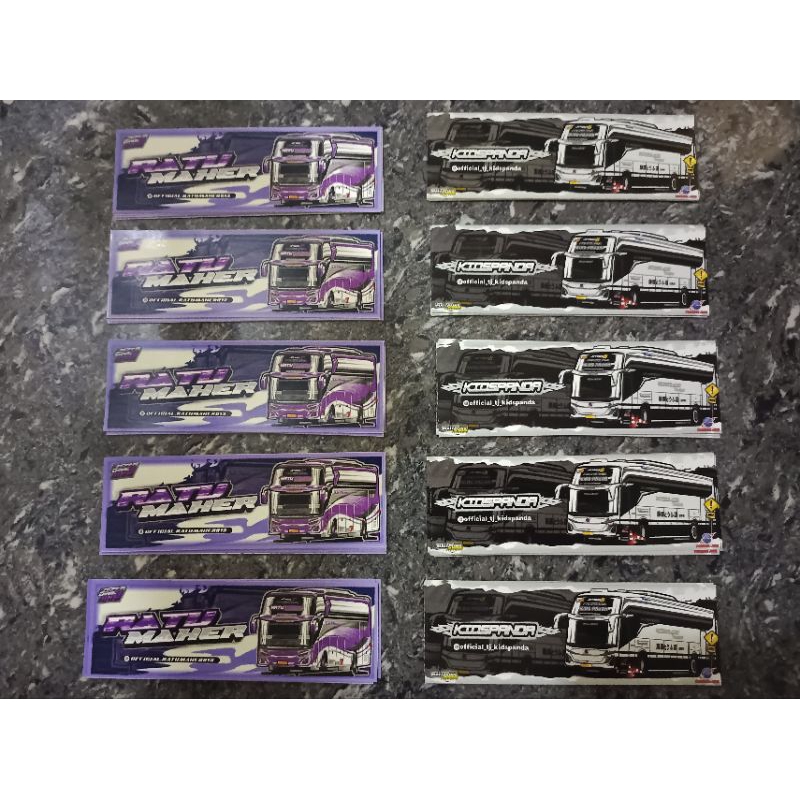 Original ratu maher & kids panda bus stickers, 36 pcs | Shopee Malaysia