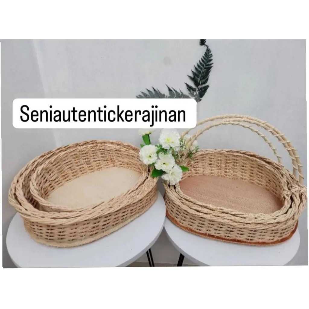 Get 3PCS!!!Premium Natural Stem Rattan Parcel Basket For Wedding ...