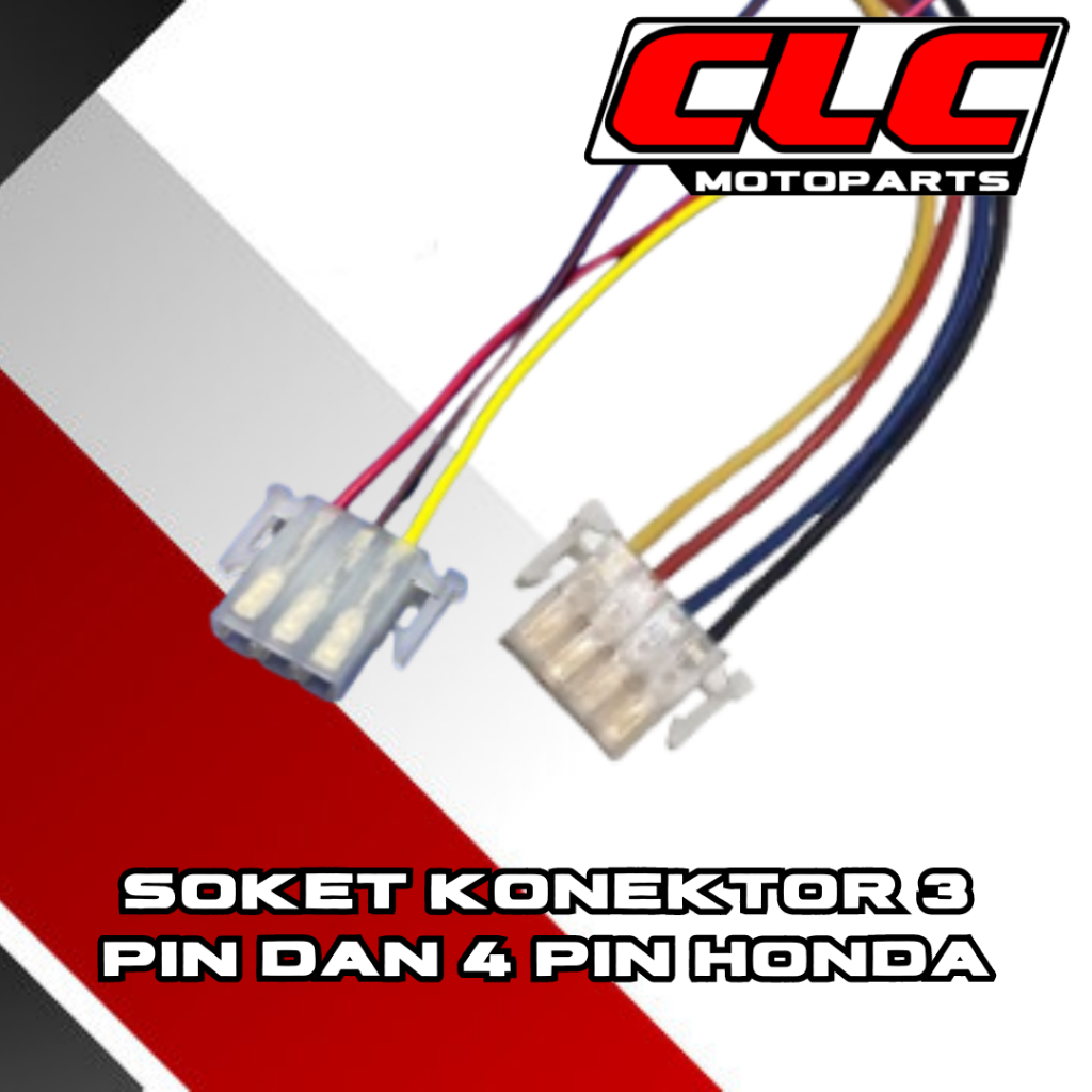 Connector Socket / Socket Connector Dim Pass Beam Honda Universal 4 Pin ...