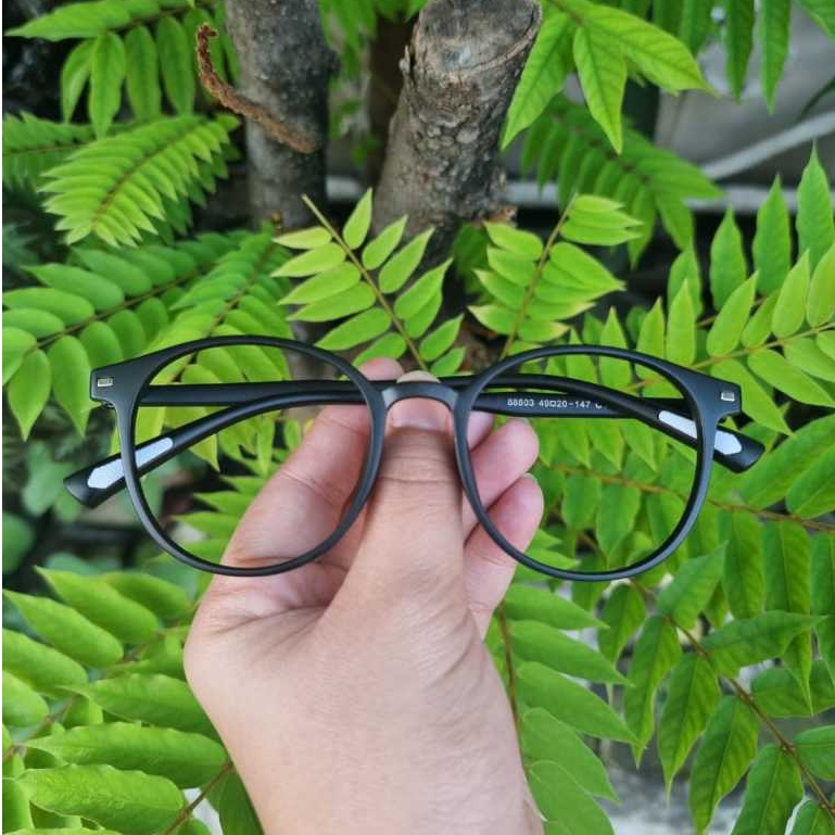 Unisex 88803 Flexible Plastic Oval Frame Glasses Free NORMAL/MINUS ...