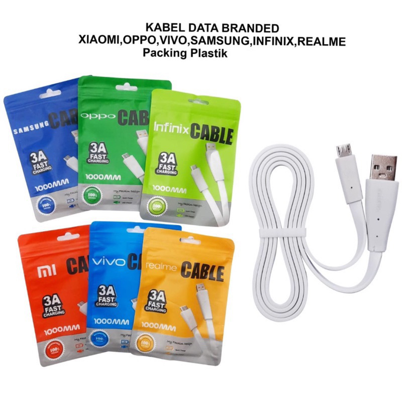 Branded DATA Cable MICRO Flat Cable | Shopee Malaysia