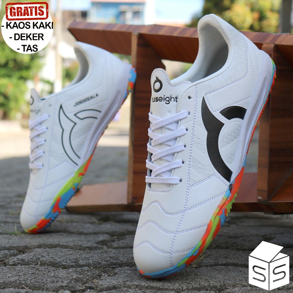 Orts Jogosala Rampage Men's Sports Futsal Shoes - White Black | Shopee ...