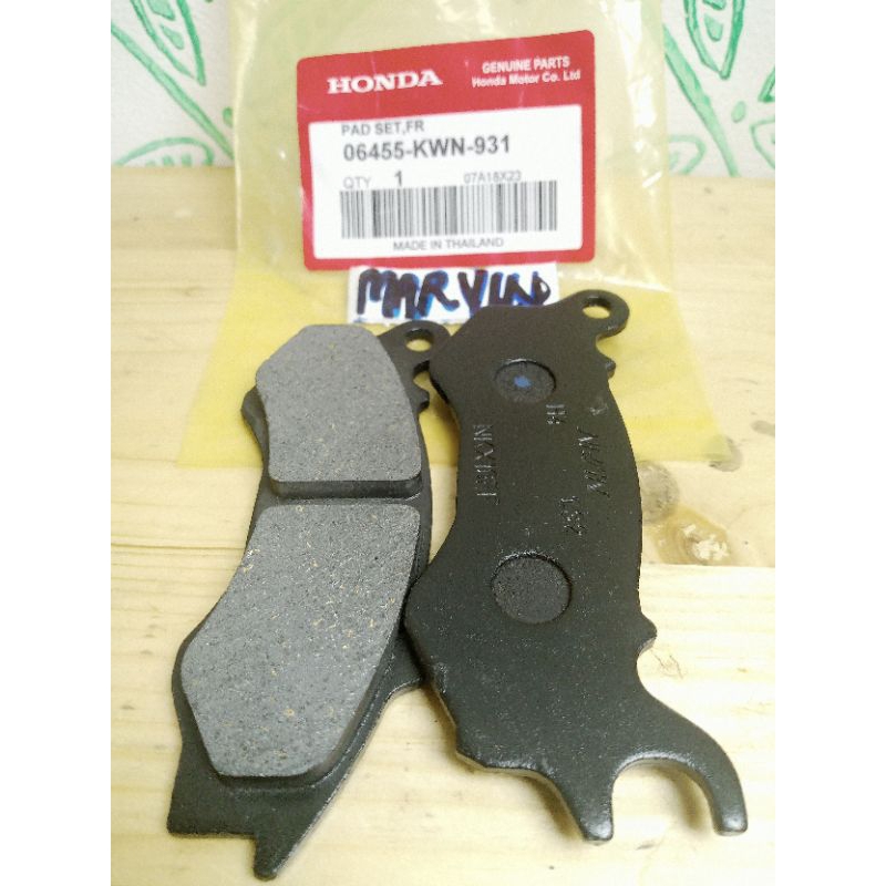 Front dispad front brake lining pcx 125, pcx 150 cbu thailand | Shopee ...