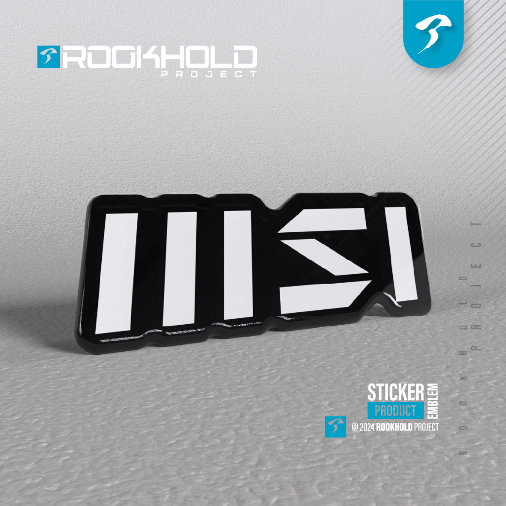 Msi Logo Emblem Sticker | Msi Logo Embossed Sticker | Pc stickers ...