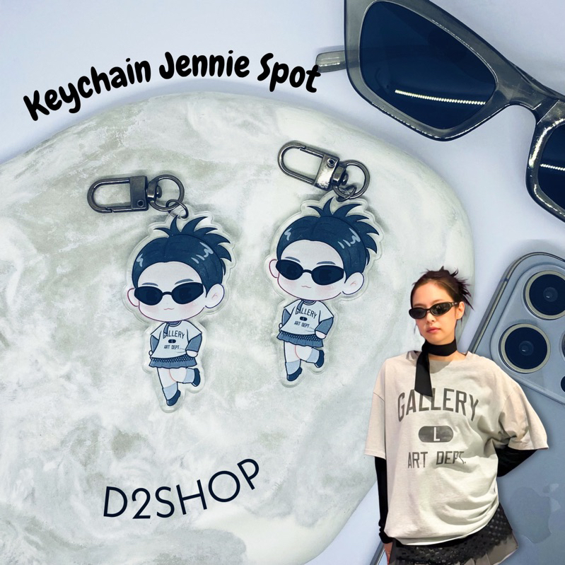 Blackpink JENNIE CHIBI SPOT KEYCHAIN FT ZICO | Shopee Malaysia