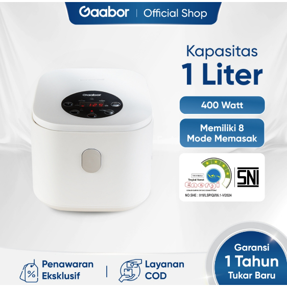 Gaabor Rice Cooker Multipurpose Rice Cooker Rice Capacity 1L Smart ...