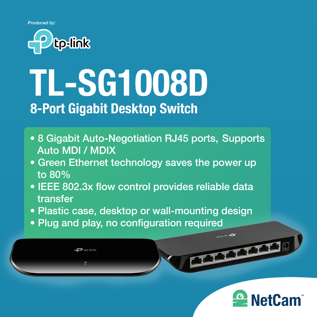 Tp-link TL-SG1008D 8-Port Gigabit Desktop Switch | Shopee Malaysia