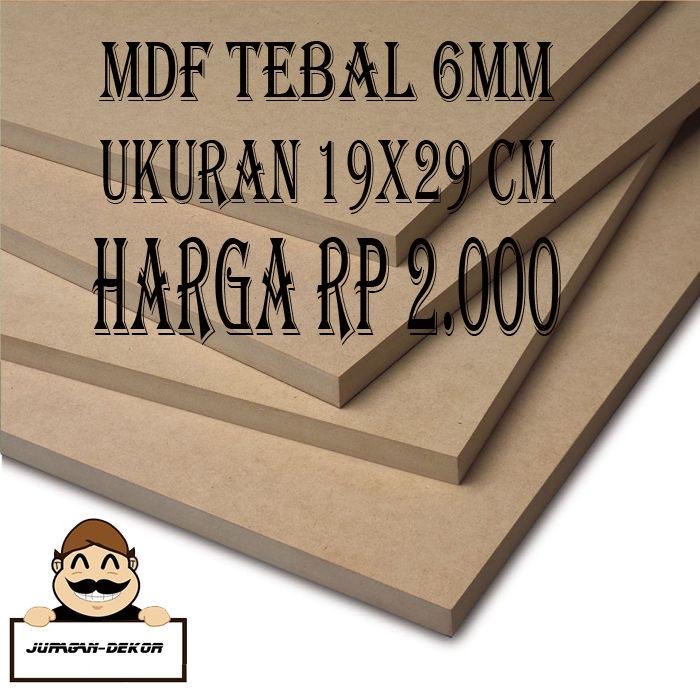 6mm thick MDF board measuring 19x29 cm | Shopee Malaysia