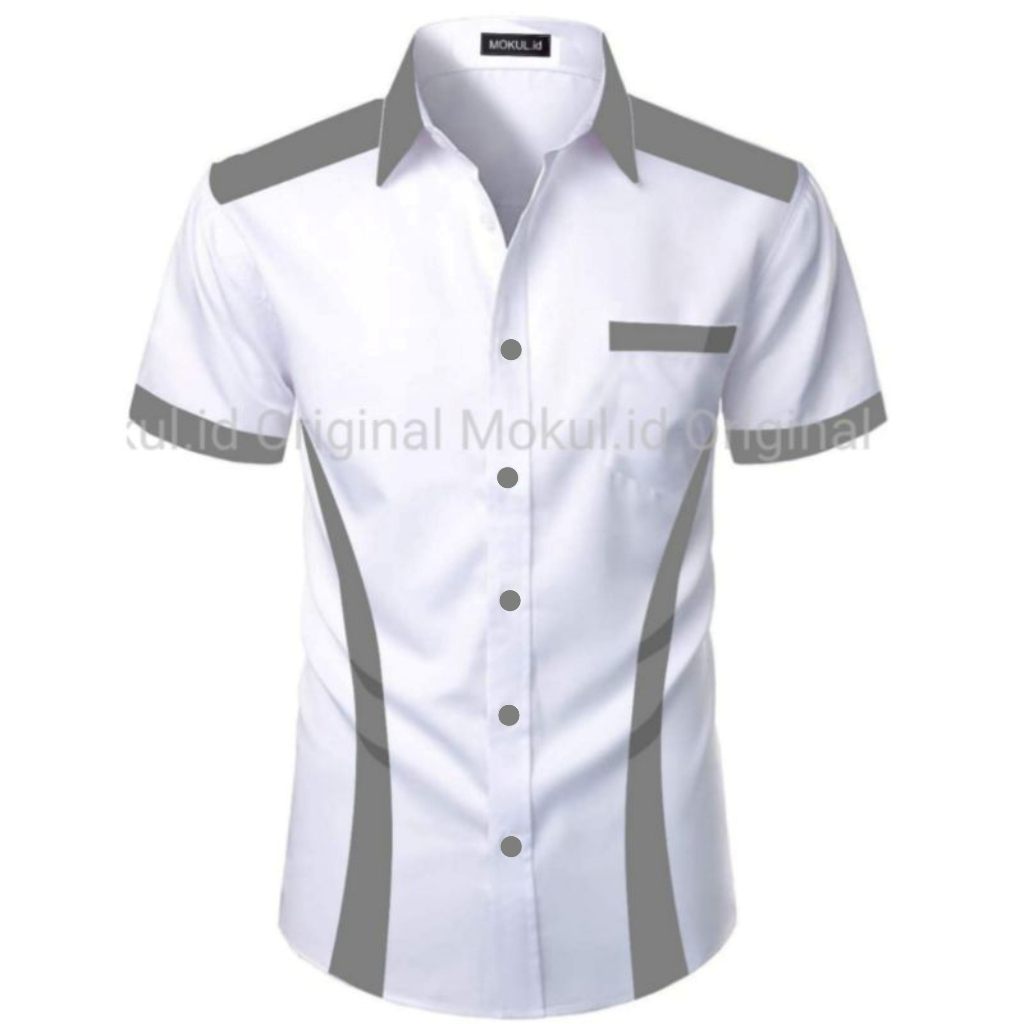 PUTIH KEMEJA Office uniform shirts work uniforms field uniforms white ...