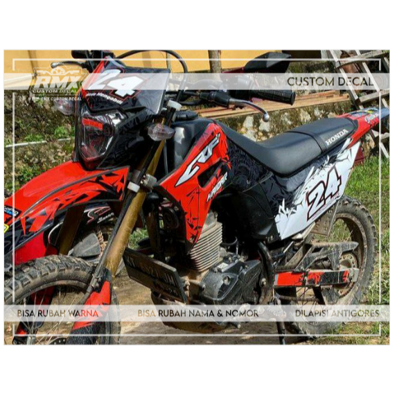 STABILO PUTIH HITAM HIJAU MERAH Decal STICKER CRF 150 L (004) DEKAL ...