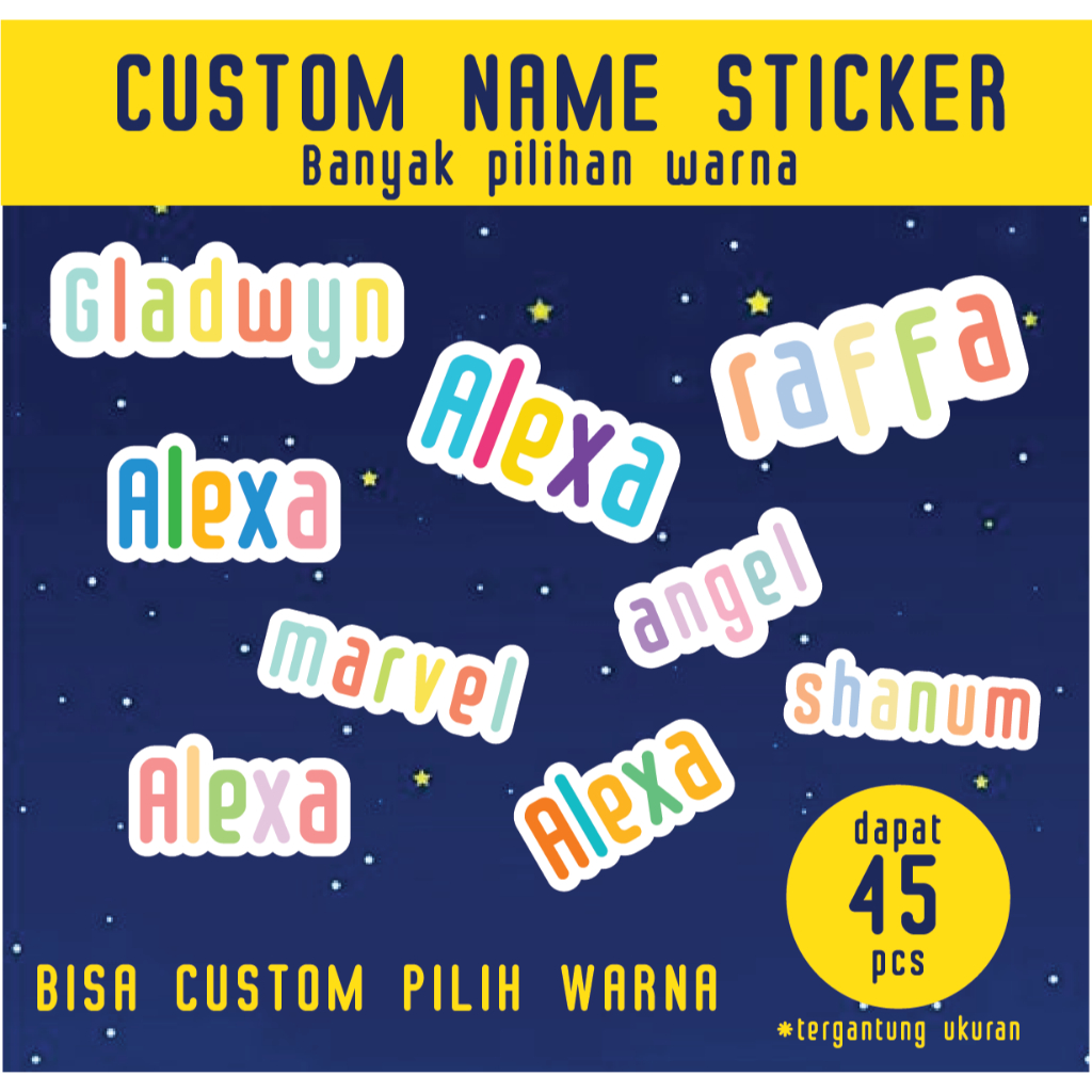 Rainbow TEXT custom name stickers / children's name stickers / hamper ...