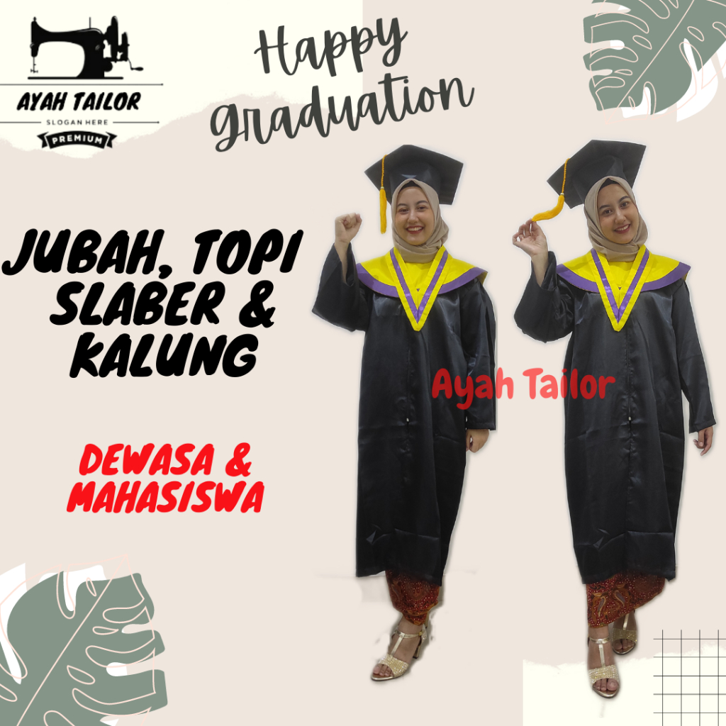 UNGU Toga Clothes For Adult Graduation Robes For High School Vocational ...
