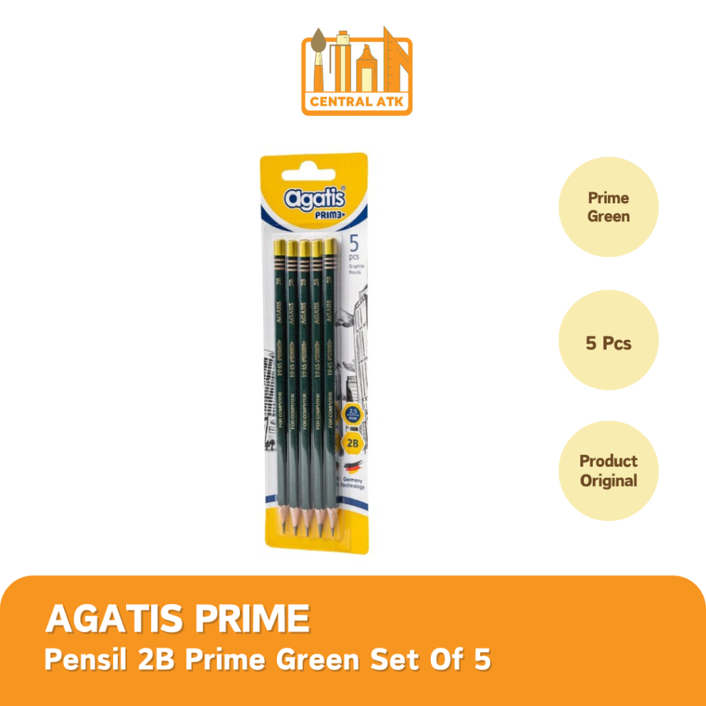 Pencil / PENCIL 2B PRIME GREEN AGATIS SET 5 / PENCIL 2B PRIME GREEN ...