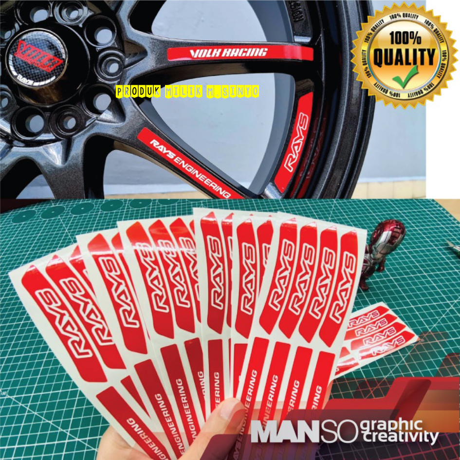 Rays Engineering Japan VOLK Racing CE28 CR II Black Edition stickers ...