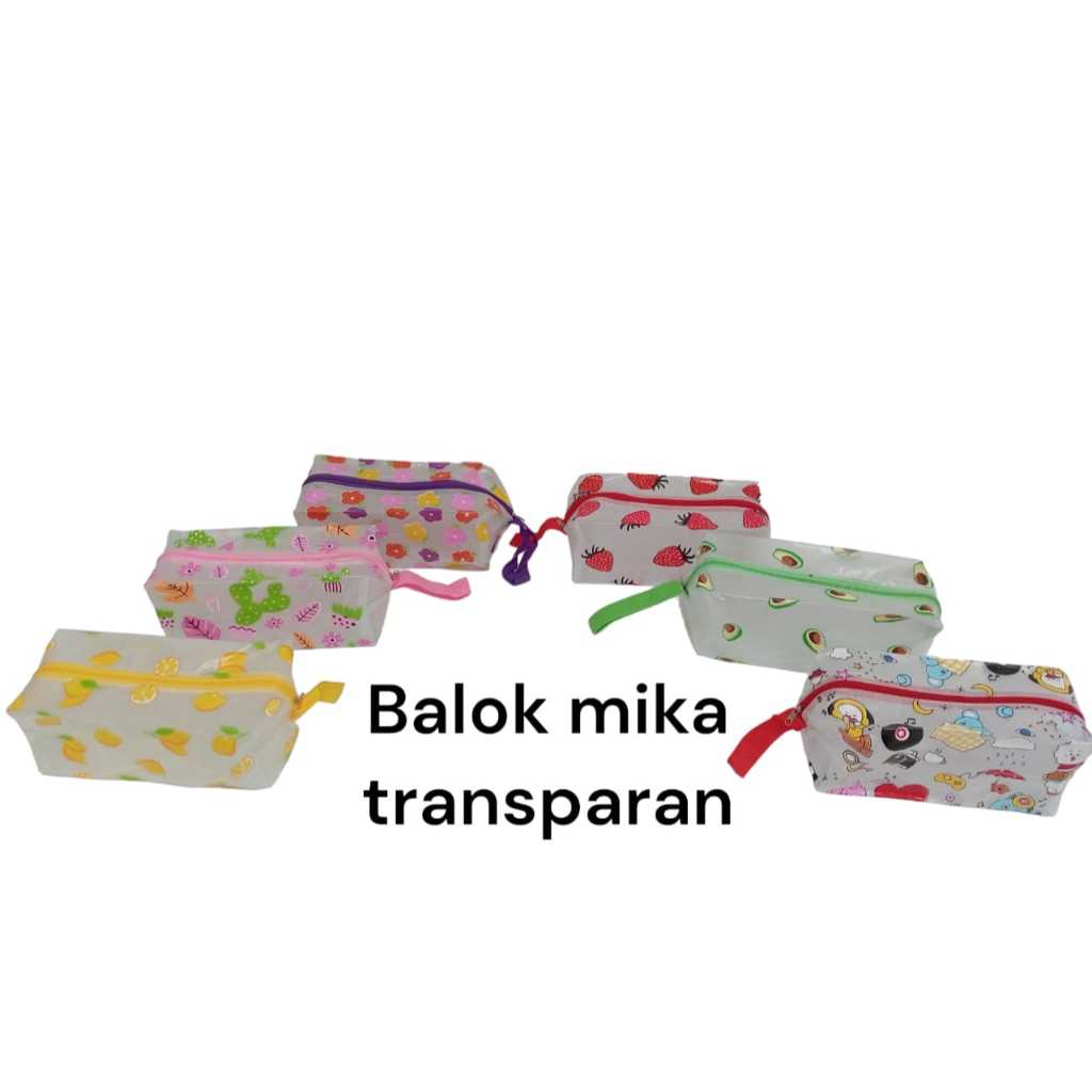 Vanilla POUCH TRANSPARENT MIKA BLOCK | Shopee Malaysia