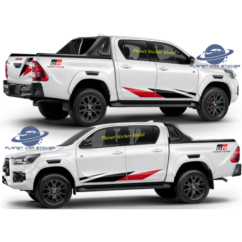 Sticker hilux gr sport Car sticker toyota hilux gr sport sticker list ...