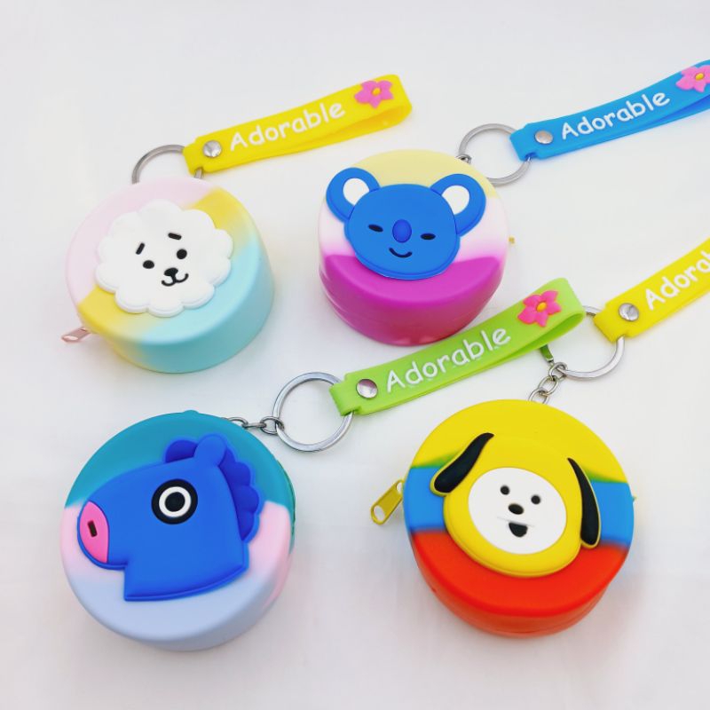 Pop It Rainbow BT21 Coin Wallet/BT21 Pop It Rainbow Coin Wallet ...