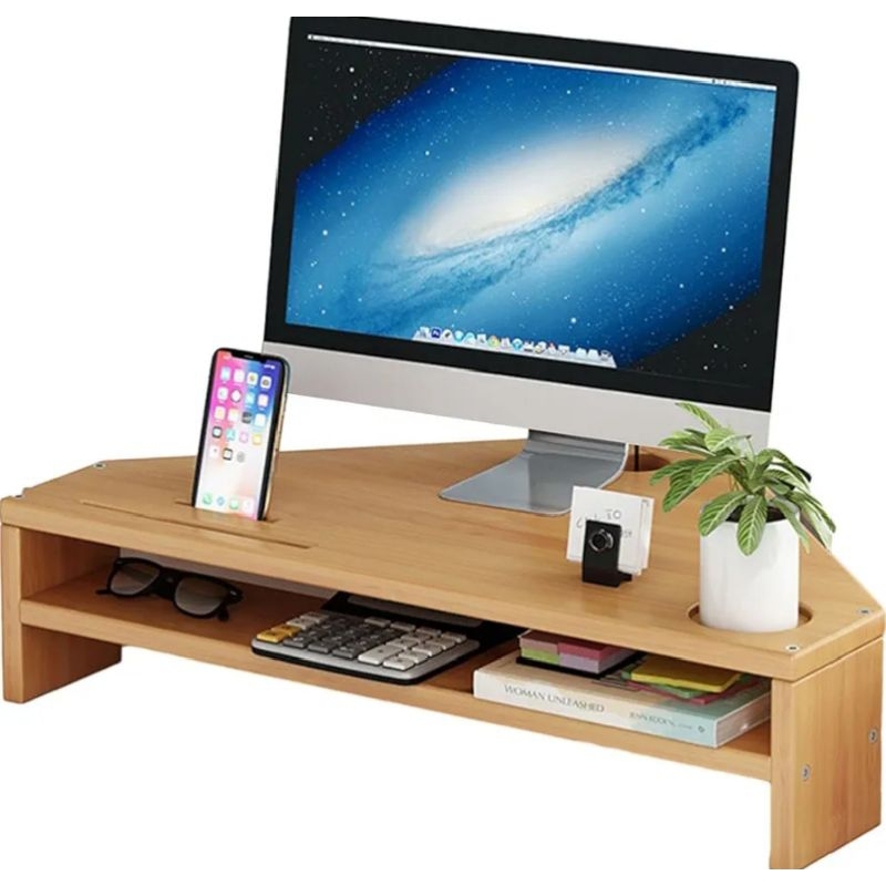 Corner Monitor Stand | Triangular Desk Riser | Corner Monitor Stand ...