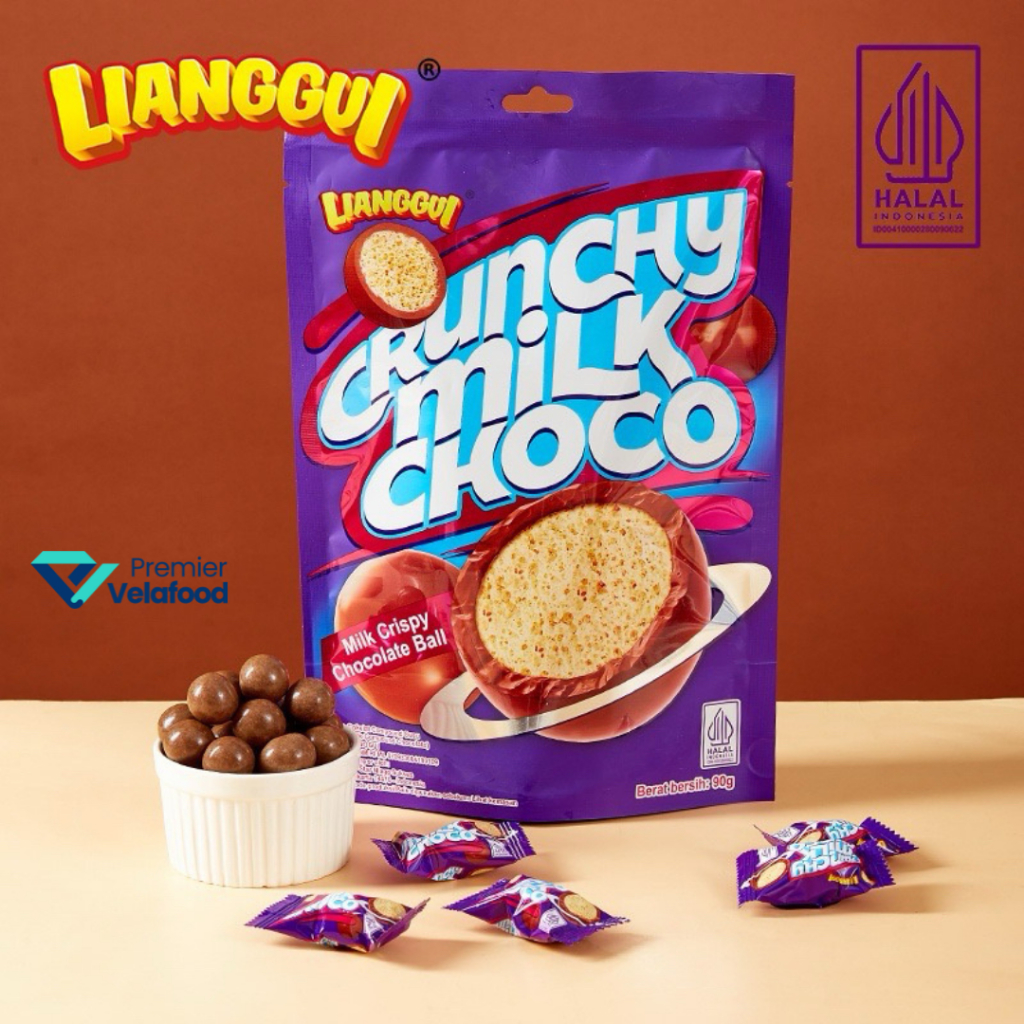 [HALAL] Lianggui CRUNCHY MILK CHOCO CRUNCHY CHOCOLATE WITH MILK FLAVOR ...