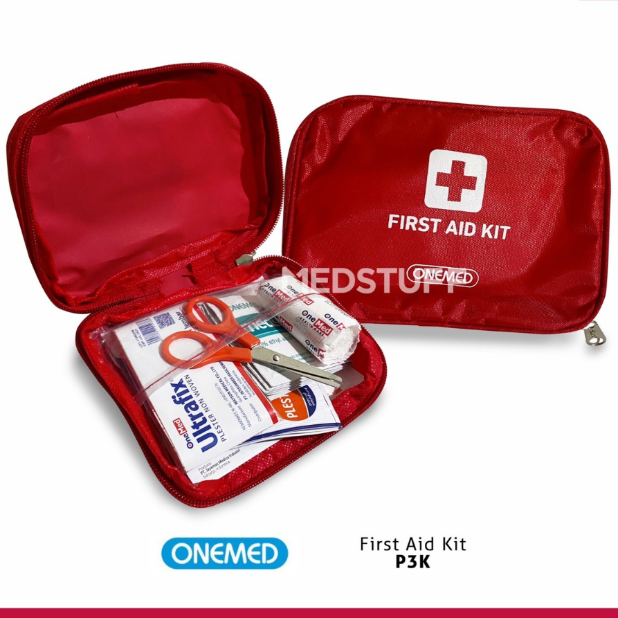 MERAH Onemed First Aid Kit Red Bag (9 pcs + wallet) | Shopee Malaysia