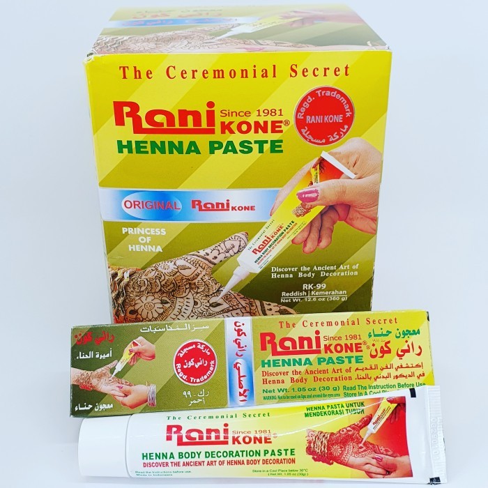 Rani Henna RK-99 Reddish 6gr/Hena Mecca/Hajj And umrah Souvenirs/Arabic Girlfriends | Shopee ...