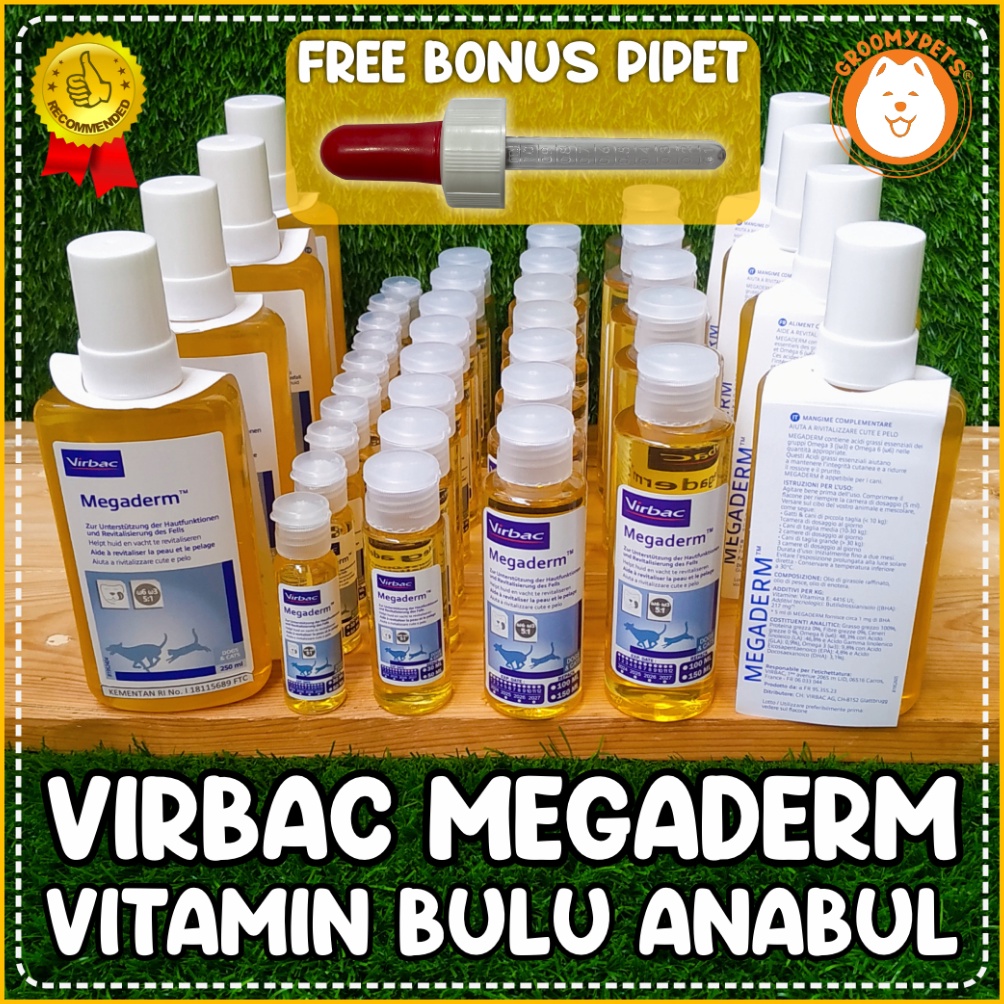 Code T23L virbac megaderm vitamin Cat And Dog Fur megaderm | Shopee ...