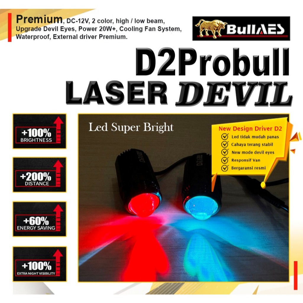 D2 Probull Laser 20w Output Hi Loo Laser BULLAES | Shopee Malaysia