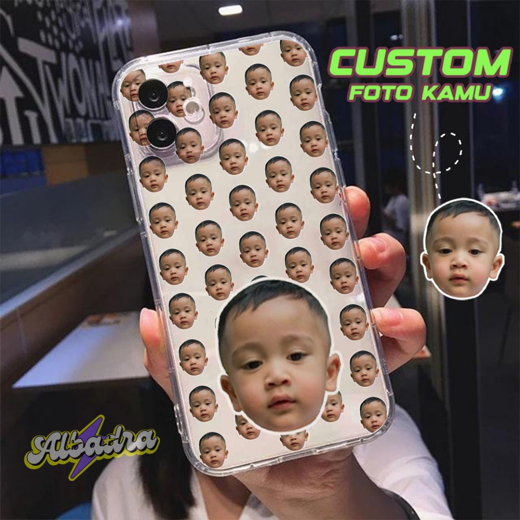 Custom face case can customize photo, logo, image and name ready for ...