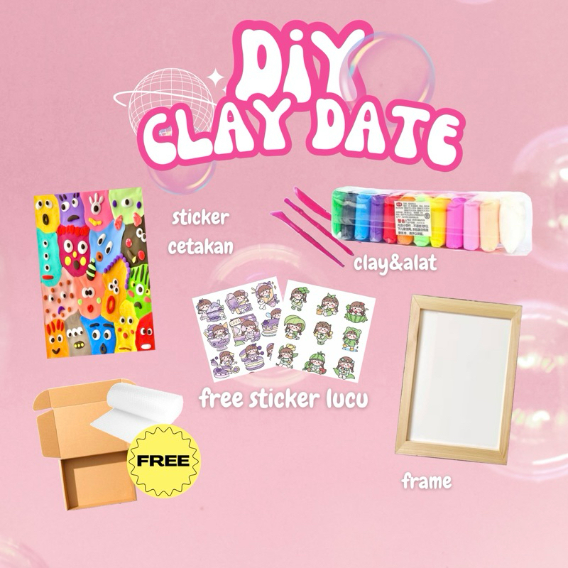DIY CLAY DATE | IDE DATE CLAY | IDE DATE | FRAME CLAY KIT 1 SET | CLAY ...