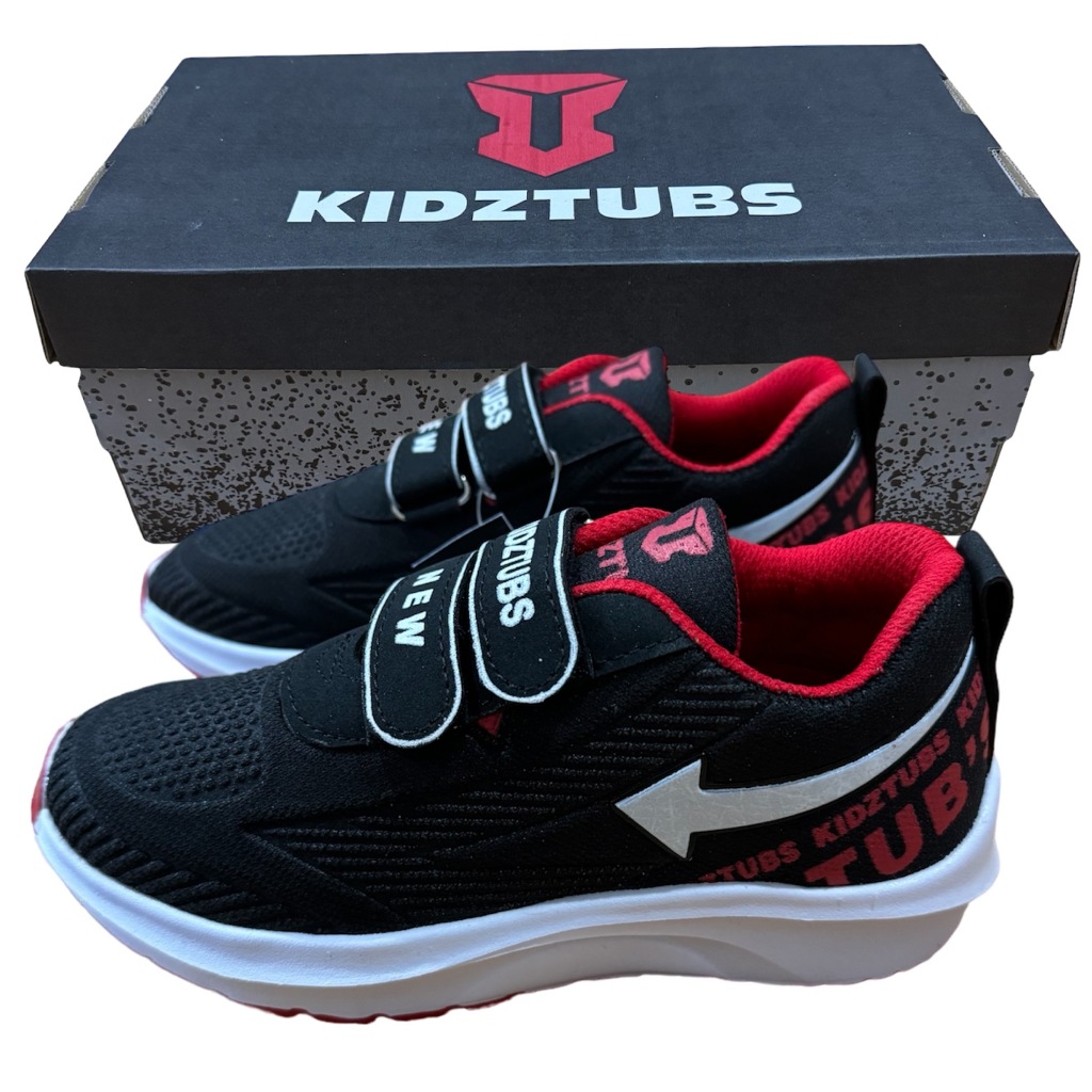 HITAM School Shoes Boys Girls Boys Black Color Adhesive Straps Age 6-10 ...